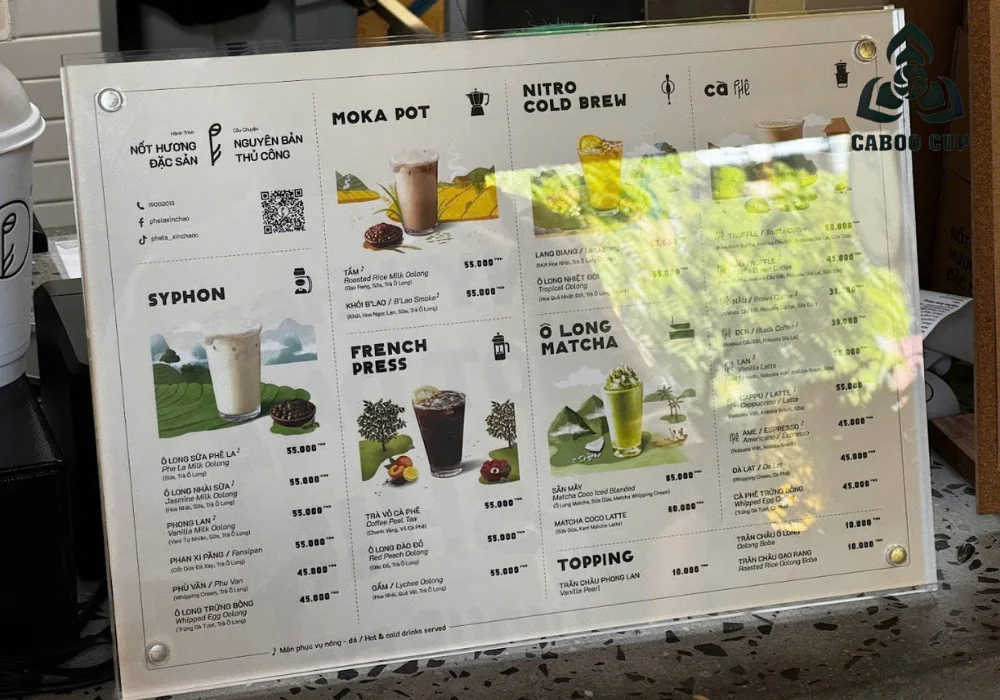 Menu Phê La uống gì ngon? Review tất tần tật về Phê La